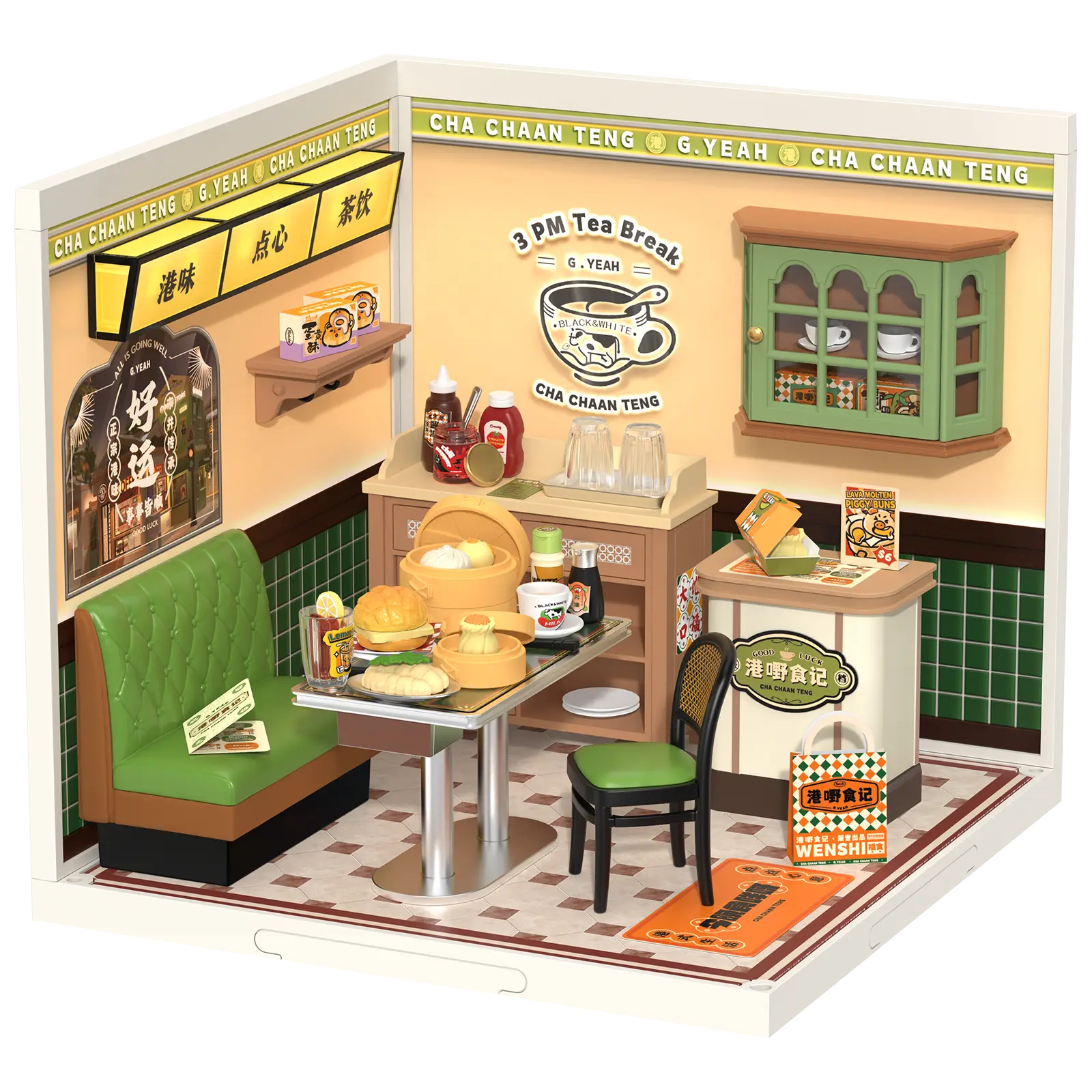 Robotime Hong Kong Bites Cafe | Mini-Restaurant | Robotime Deutschland