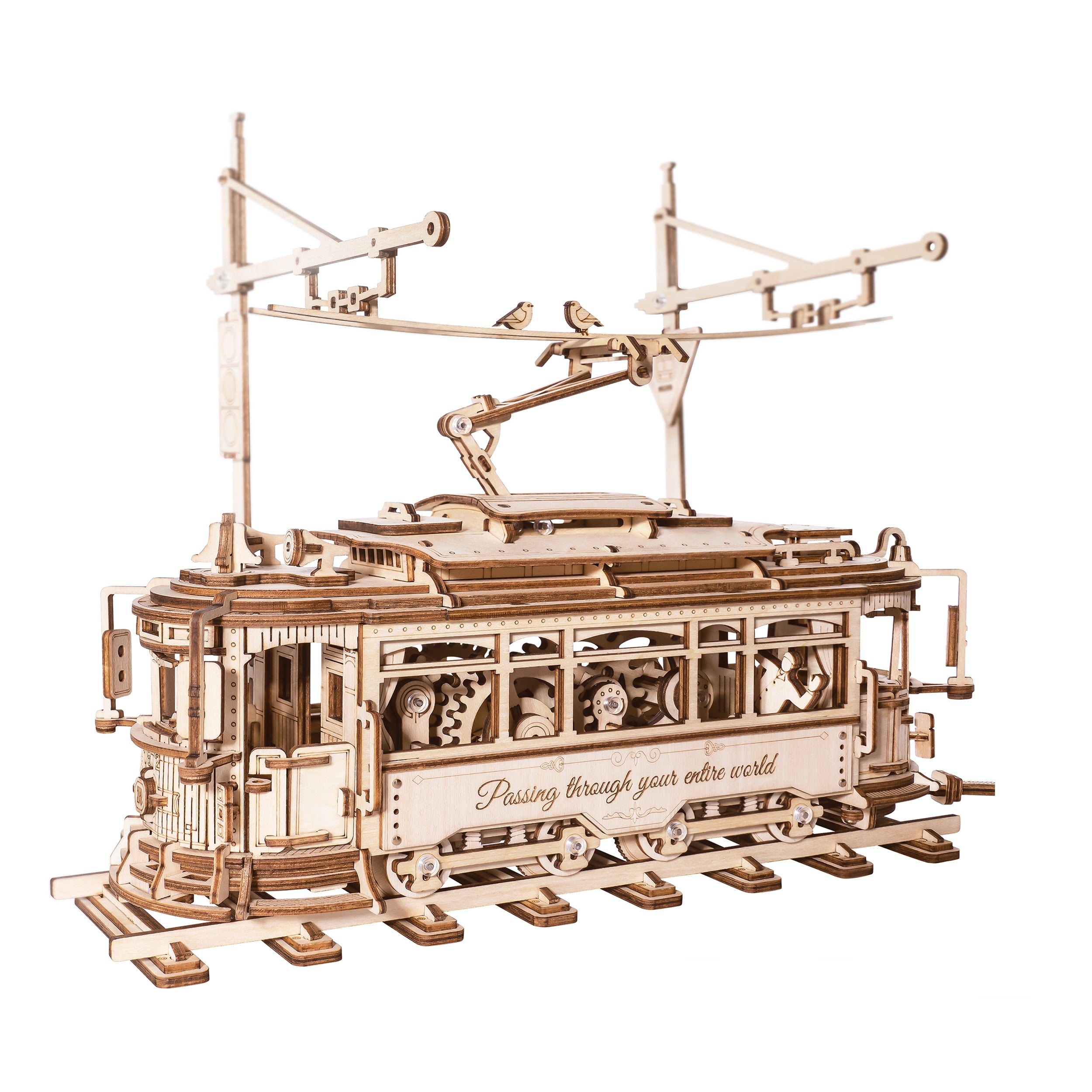 Robotime Classic City Tram | DIY Projekte Holz | Robotime Deutschland