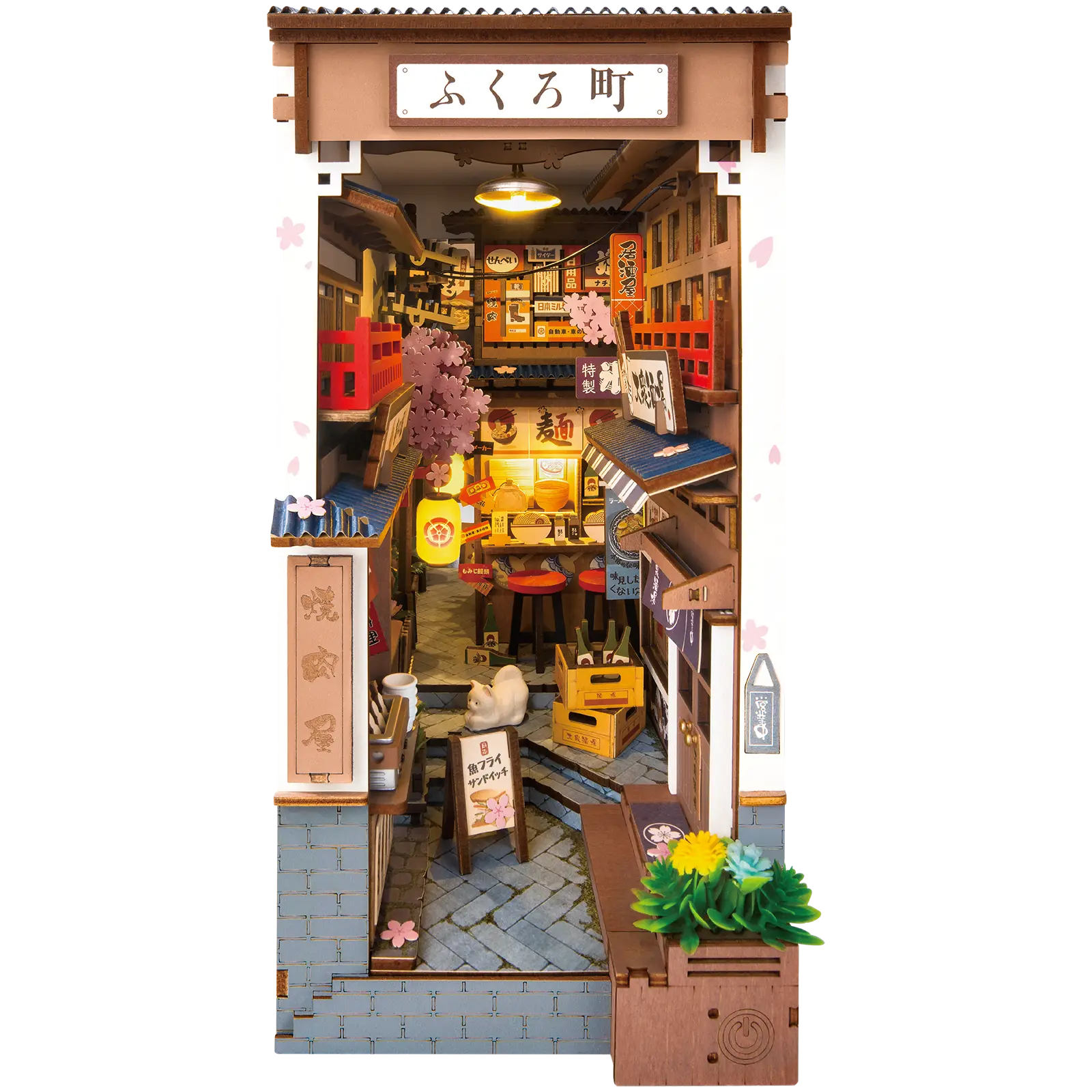 Robotime Sakura Wine Alley | Book Nook aus Holz | Robotime Deutschland