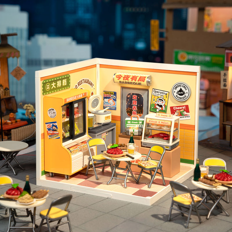 Robotime Night Out Food Stall | DIY Restaurant | Robotime Deutschland