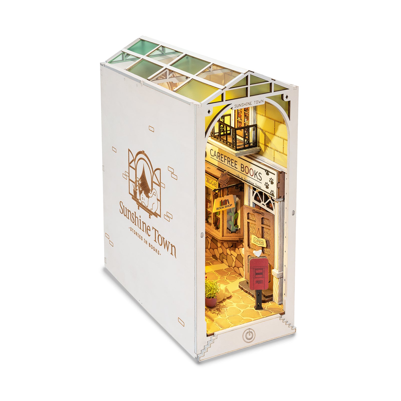 Robotime Sunshine Town | 3D hölzerne DIY Miniatur Haus Book Nook ...